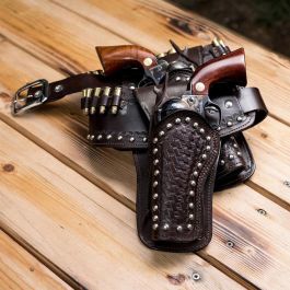 Tequila Ladies Rig – Curved Leather OWB Holsters & Shell Loops | Hunti